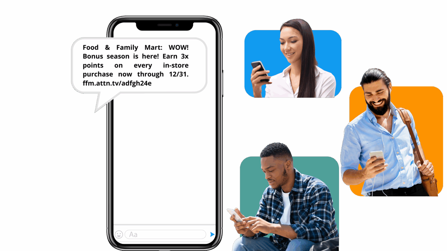 One Way Group Text Messaging App | Send Texts Without Reply All