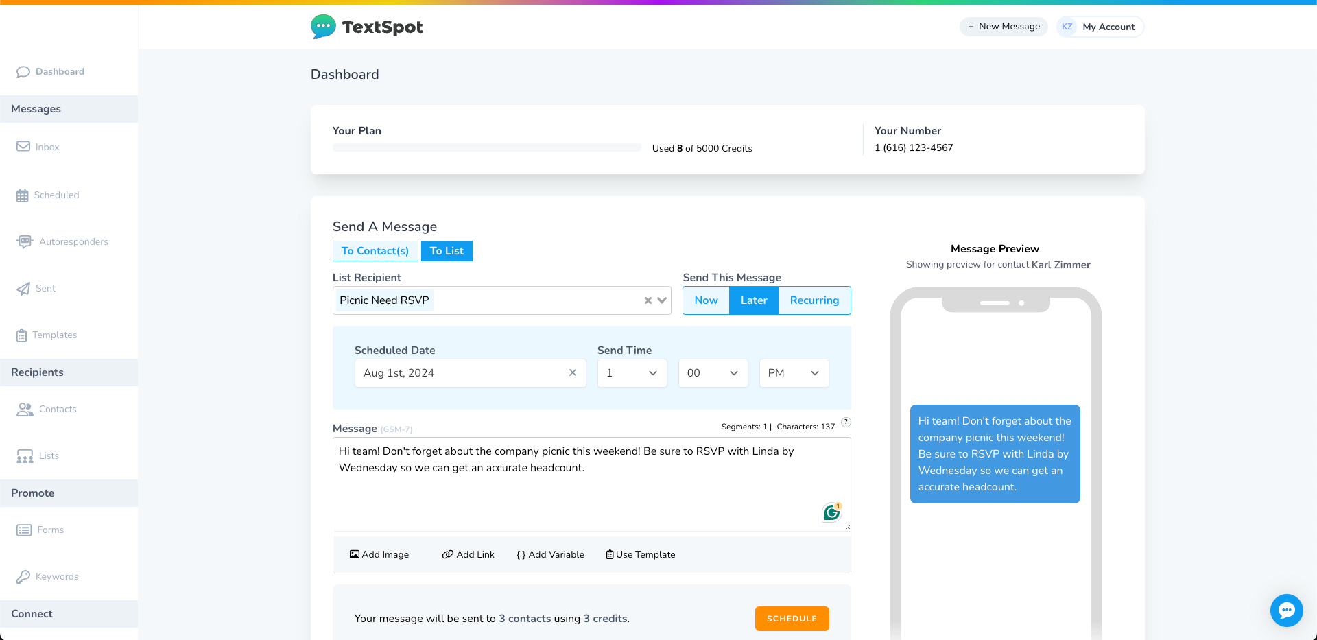 TextSpot | Mass Text Messaging Software - Start for Free